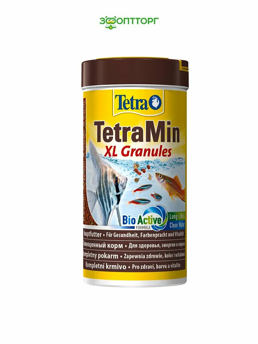 Корм TetraMin XL Granules гранулы для тропических рыб, 250 мл