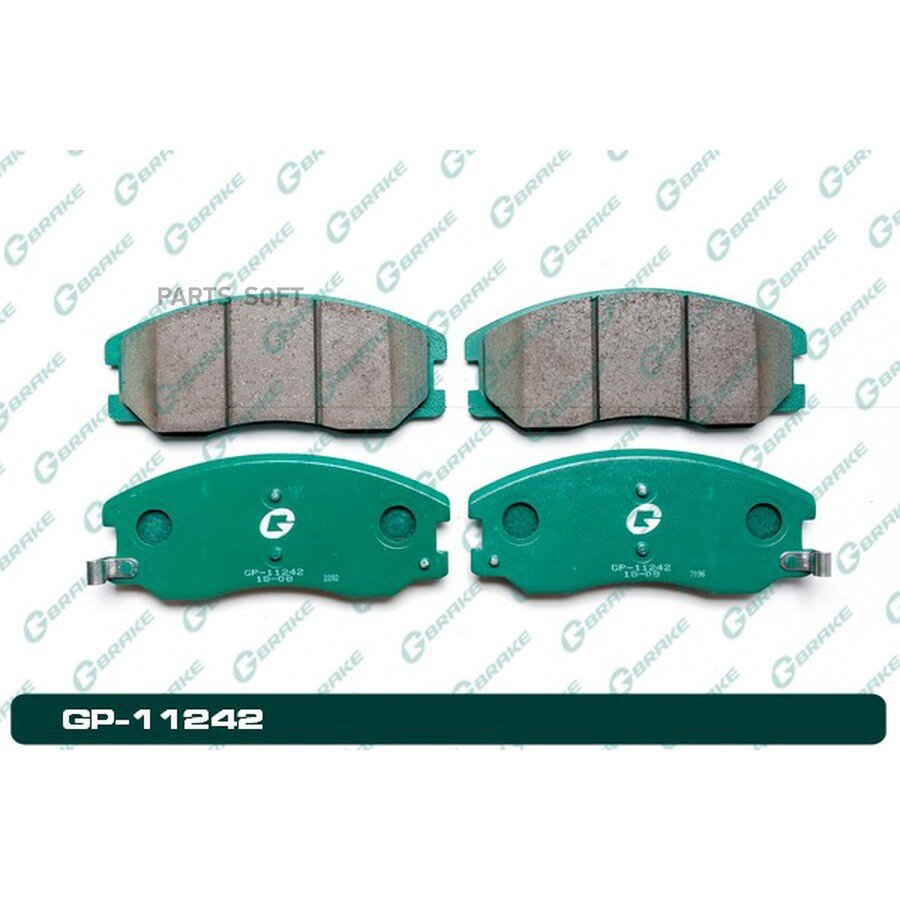 GP11242 G-BRAKE Колодки торм. перед. G-BRAKE GP11242 | цена за 1 шт