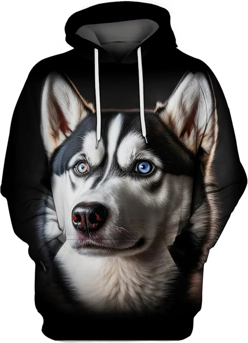 Худи с хаски, темно-синий, XXL, Hoodie-PZM30440