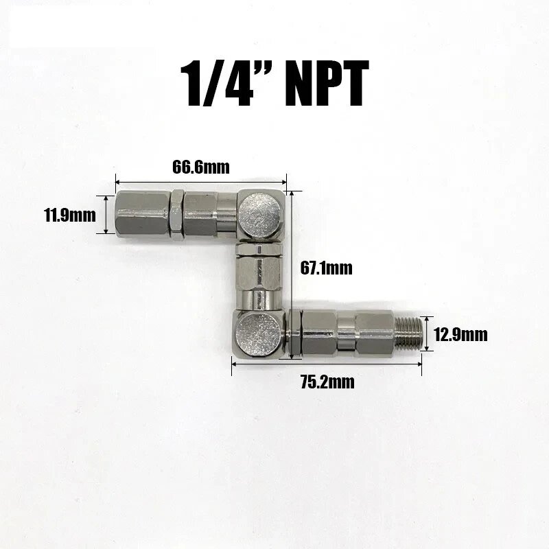 1/4" NPT Z-образный адаптер для безвоздушного распылителя, Цвет: 1-4inch