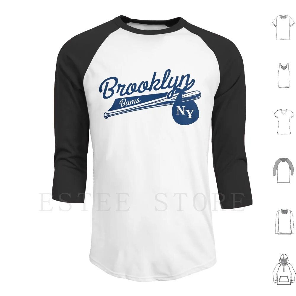Толстовка Brooklyn Bums, темно-синий, M-3-4baseball-Black