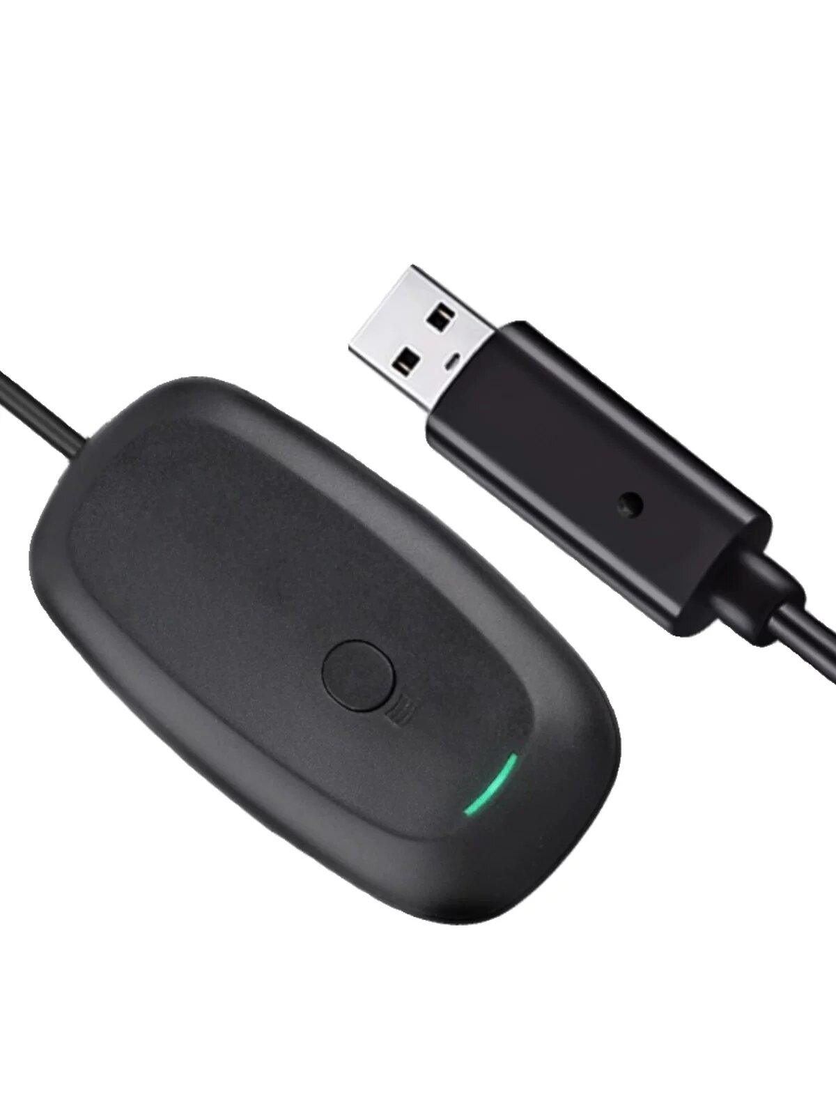 Приемник Xbox 360 беспроводного контроллера USB-адаптер для ПК, совместимый с Windows 7/8/10/11, черный цвет, новый в
