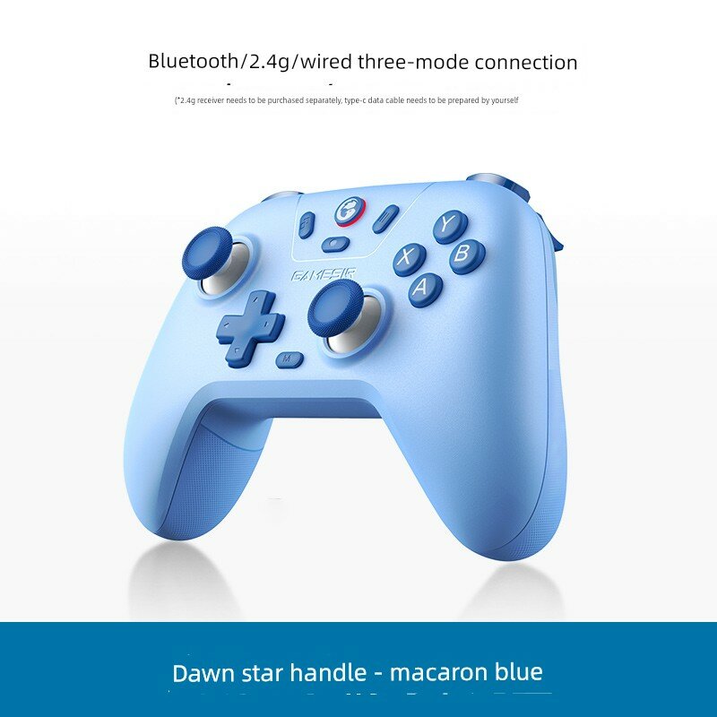 Беспроводной геймпад Bluetooth для ПК, Steam, Xbox, Switch, Android - Макаронный синий