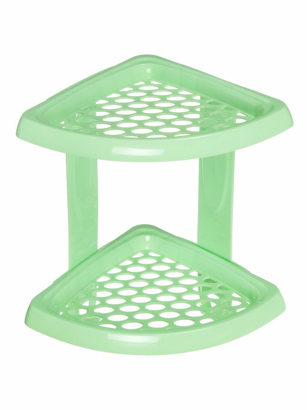 Полка для ванной Martika Морелла угловая 2 яруса пластиковая настенная 18.9х18.9х31.8 см С769 в ассортименте