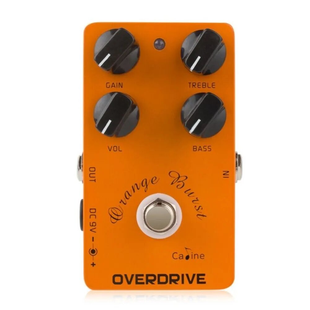 Caline CP-18 Orange Burst Цифровая Педаль Гитарного Эффекта Overdrive True Bypass