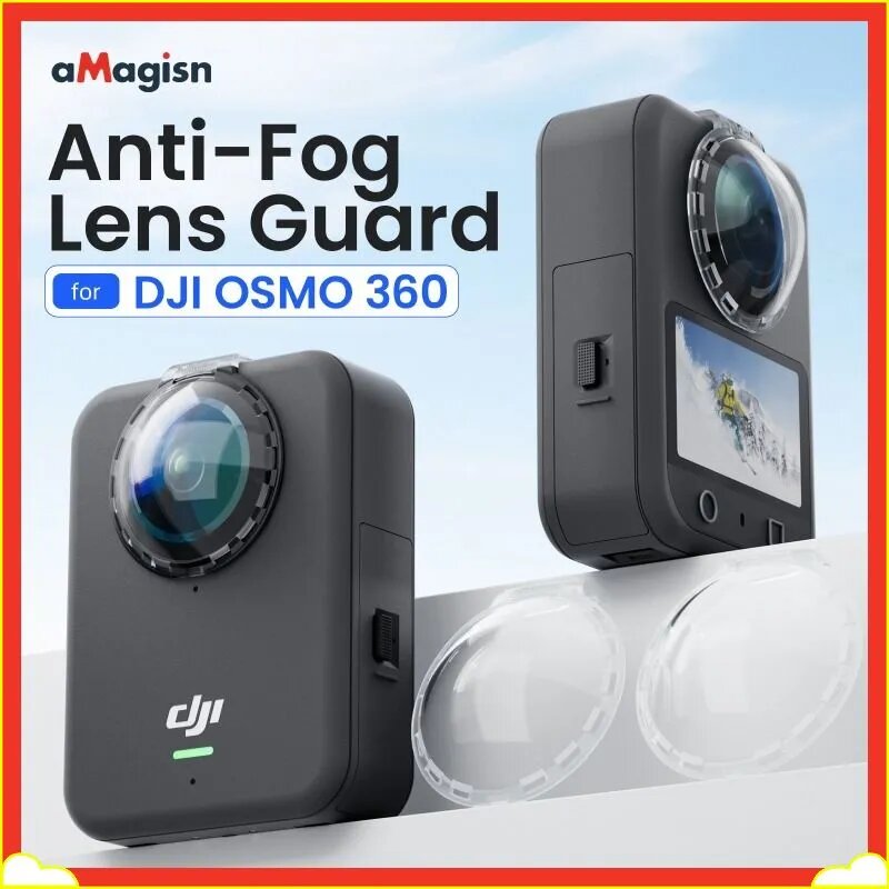 Прозрачная защитная крышка объектива aMagisn Osmo 360 с защитой от запотевания и отсутствием темных краев