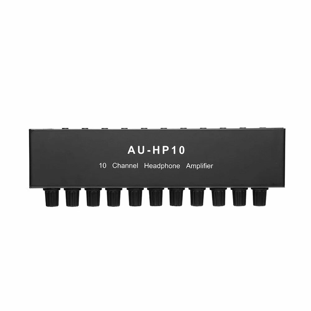 Цзинъянь-AU-HP10 10-канальный стереоусилитель для наушников Аудио 1 вход 10 выходов Предусилитель с независимым управлением NJM4556A DC12-24V