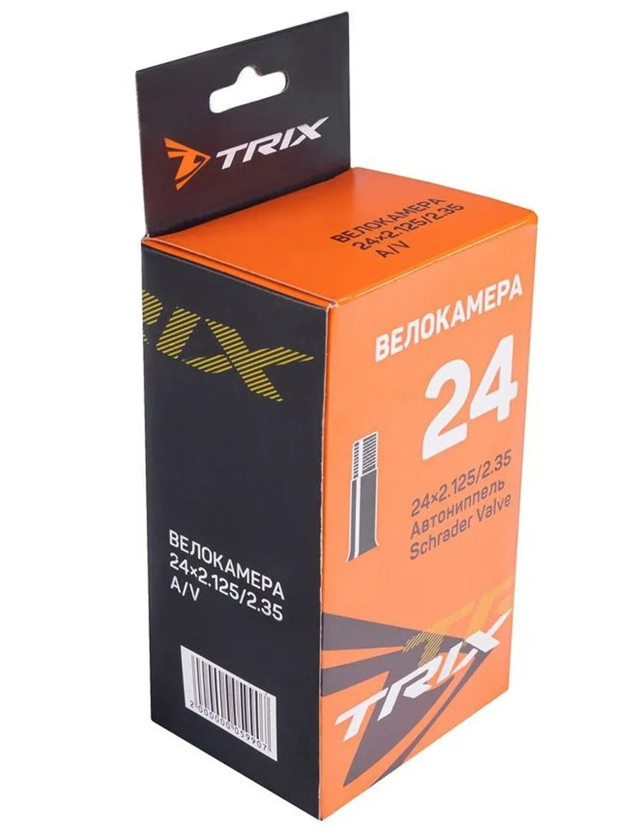 Велокамера 24 x 2.35 TRIX 24" 2.125-2.35 AV ( автониппель ) камера для велосипеда