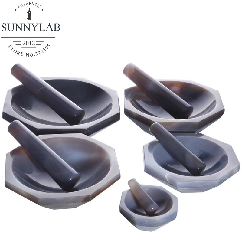 Ступа и пестик из агата, объем Inner DIA 70mm