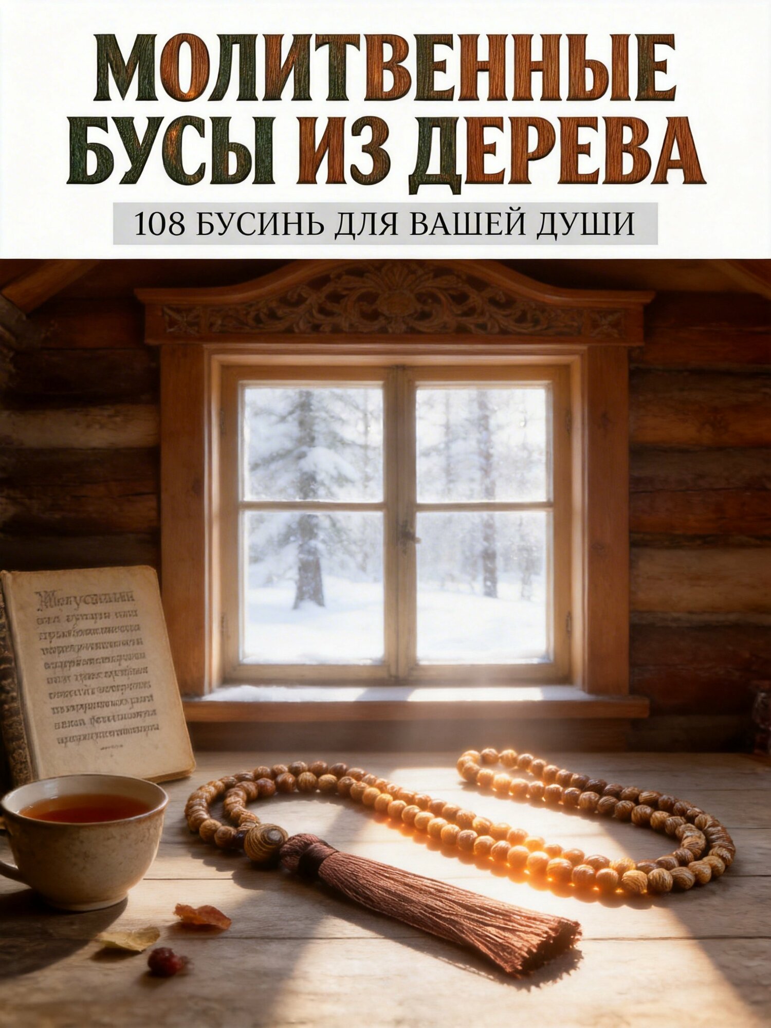 Ожерелье с подвеской-кисточкой, 108 деревянных бусин 6 мм для молитвенных буддийских практик и модных украшений унисекс, эластичное 70-80 см
