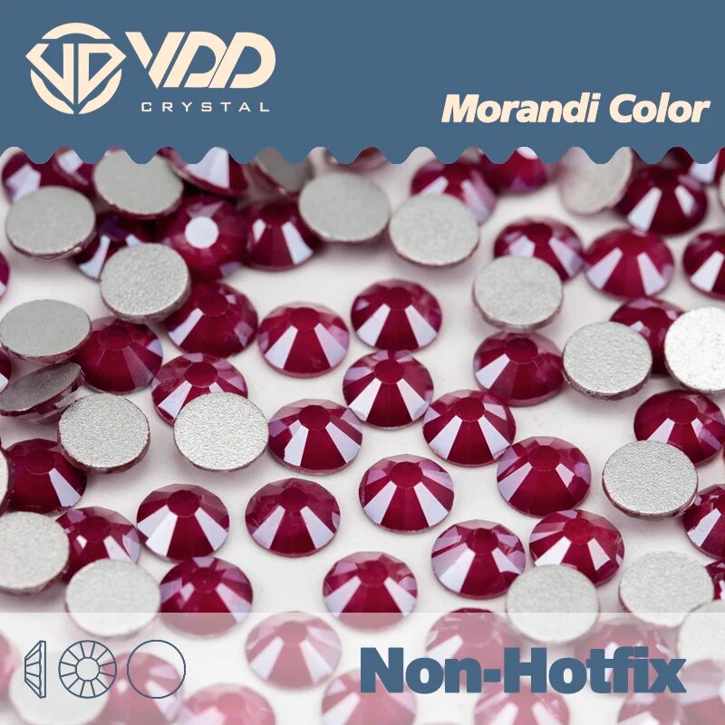 Стразы стеклянные VDD Morandi Color, 6, Non-Hotfix, Garnet, SS6-SS30