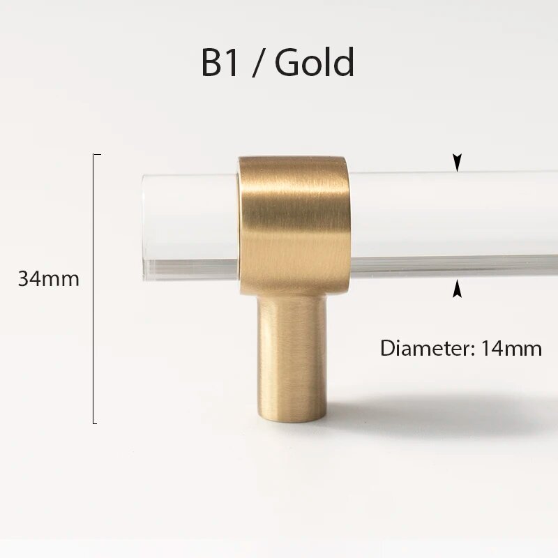 Ручки для шкафов TINYHOB, белые, B1-Brass, 320mm