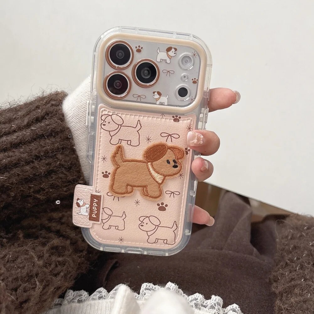 Чехол для телефона с милыми выпуклыми линиями и вышивкой «кошка и AB580-2, For iphone 17 Pro