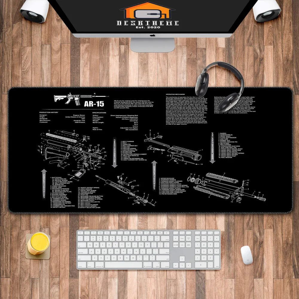 DeskTheme Коврик для мышки, XL, черный