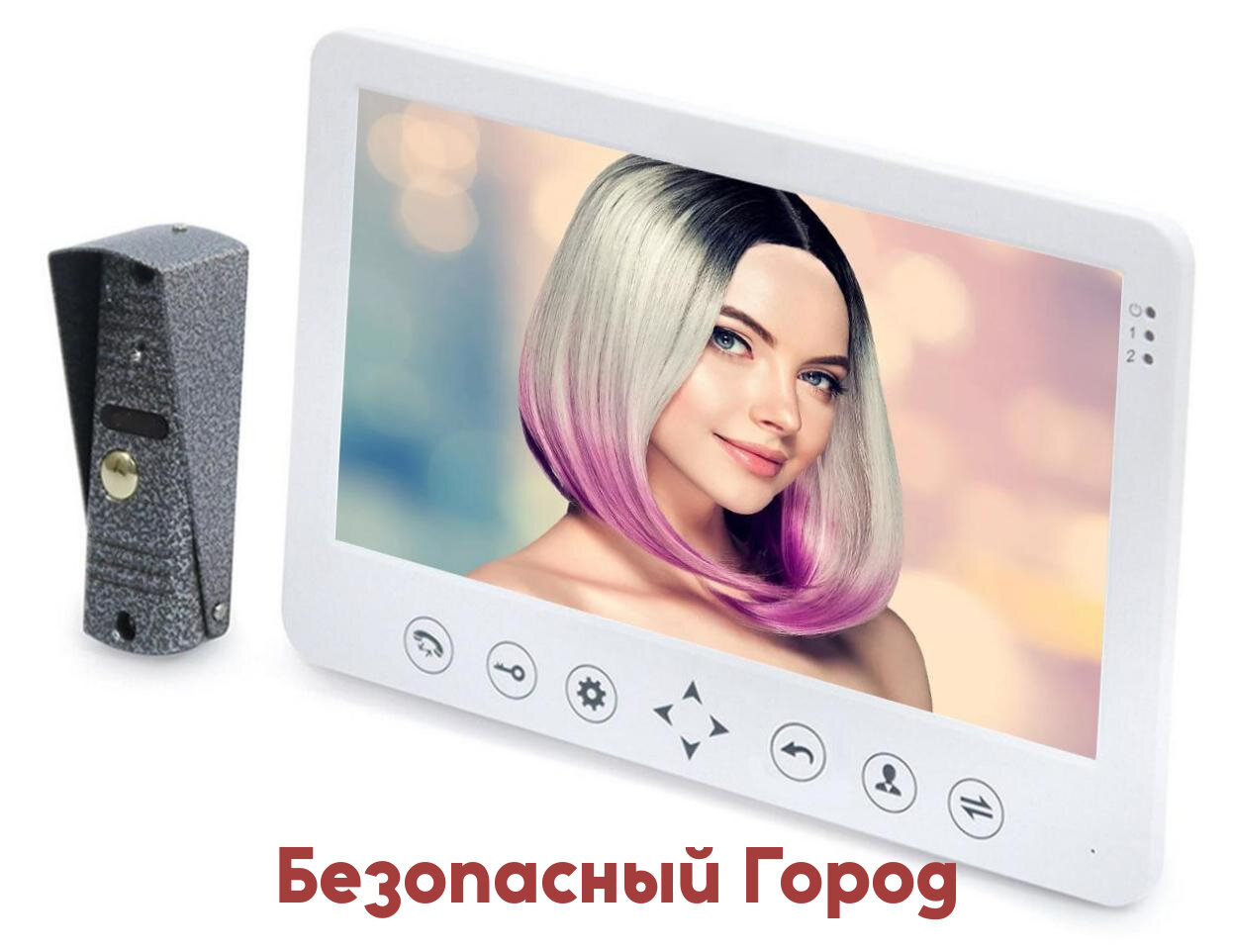 Цветной домофон для квартиры EP-481-5 (S24473RP) с антивандальной вызывной панелью и записью по датчику движения. ИК подсветка: до 3 метров.