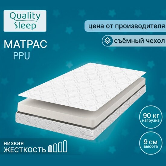 Матрас Капризун Джангл Симпл Алоэ Вера ППУ 160x70x9