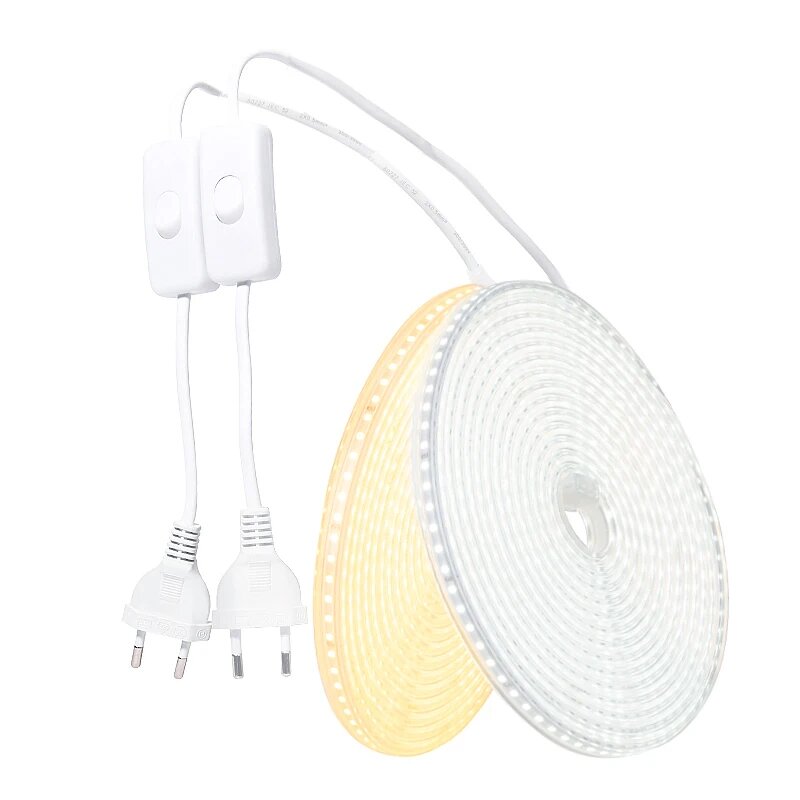 SUNBEYOND Водонепроницаемая светодиодная лента 220В 120leds/м White 6000k, 30m