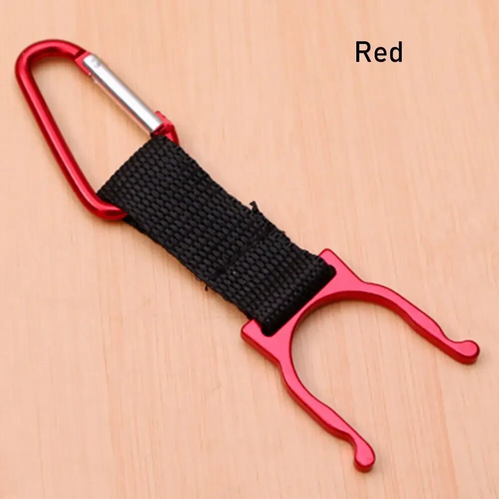 Карабин для бутылки воды красный