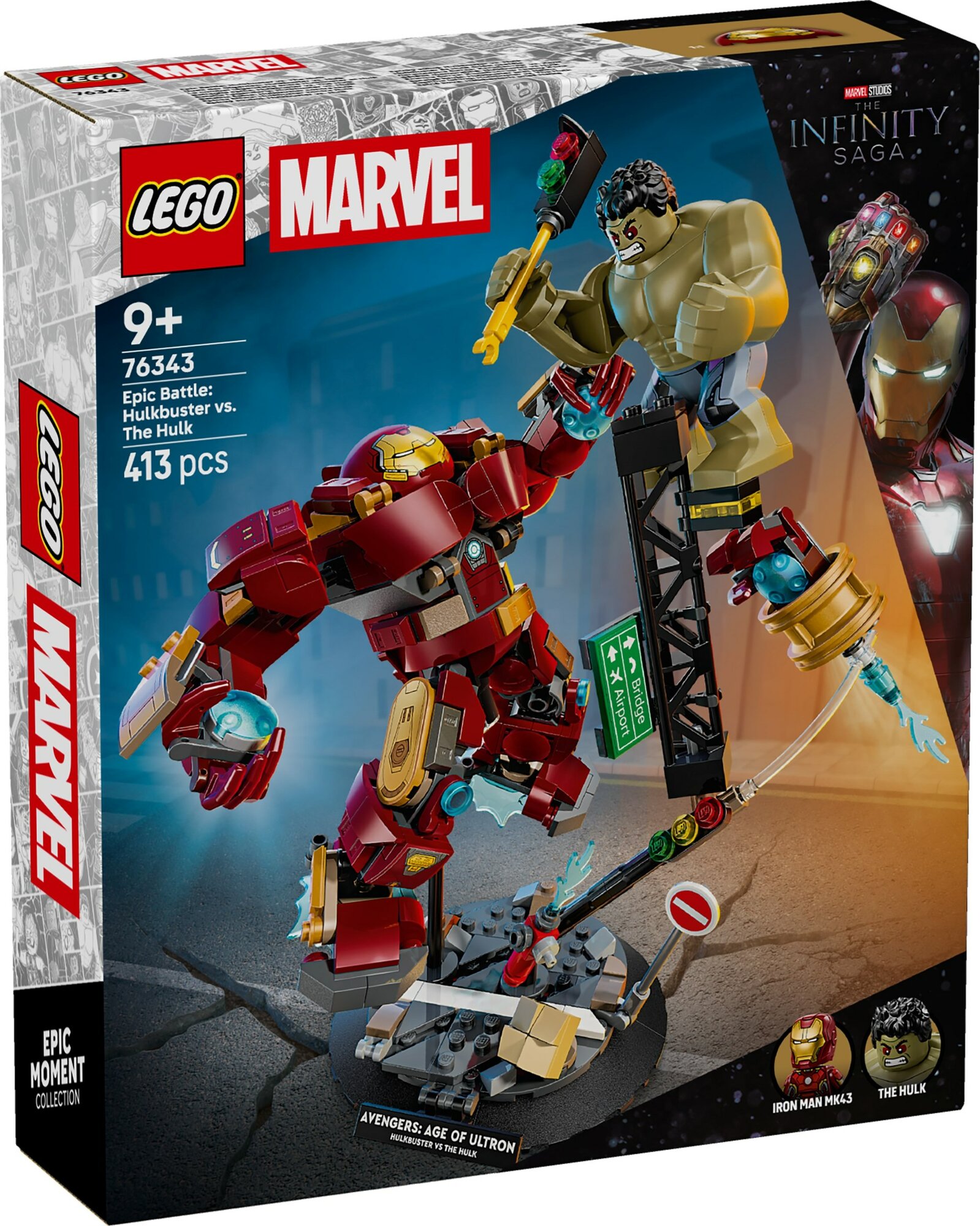 Конструктор LEGO 76343 Легендарная битва: Халкбастер против Халка, 413 деталей