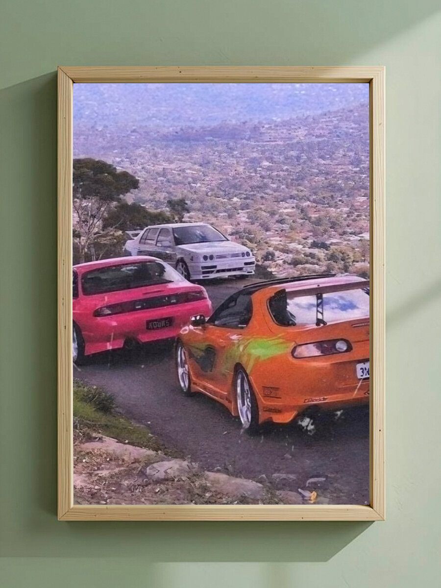 Постер, плакат на стену "JDM Toyota Supra" 42Х29,7см (А3)