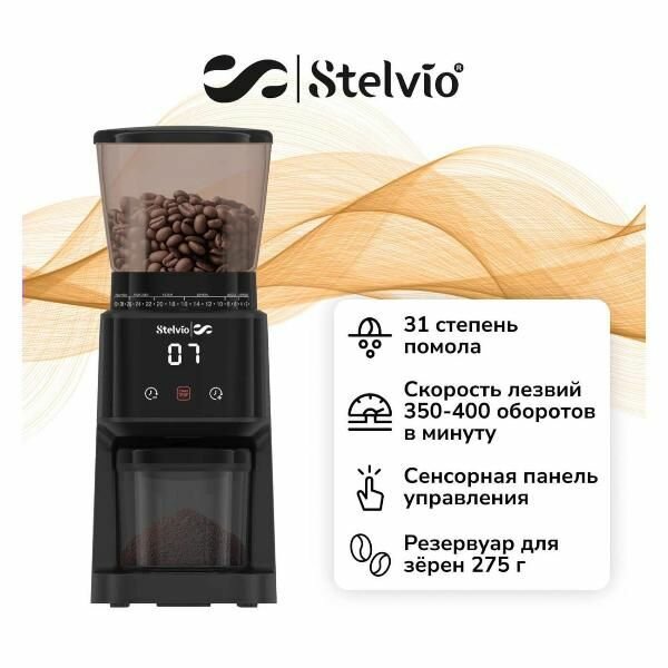 Кофемолка Stelvio FR300, черный
