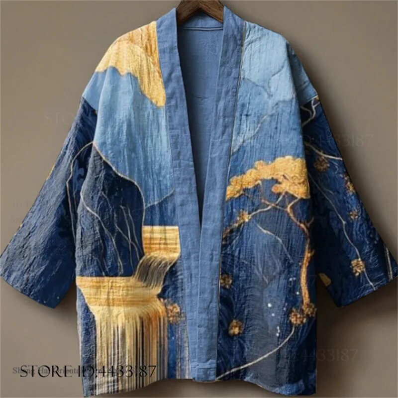 Мужской кимоно кардиган, XL, Kimono Cardigan 49