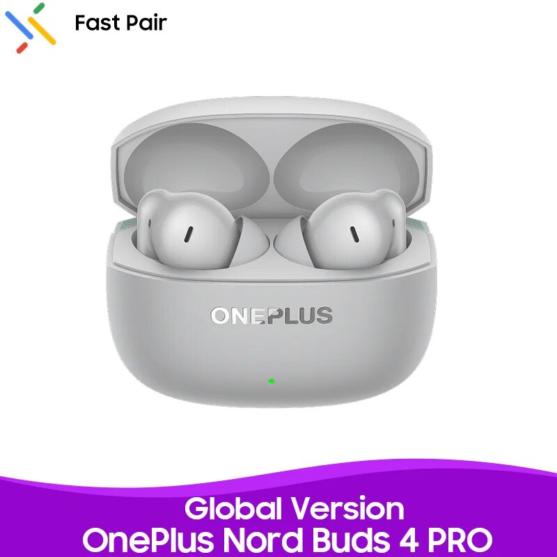 OnePlus Nord Buds 4 Pro TWS беспроводные наушники Белый, Grey