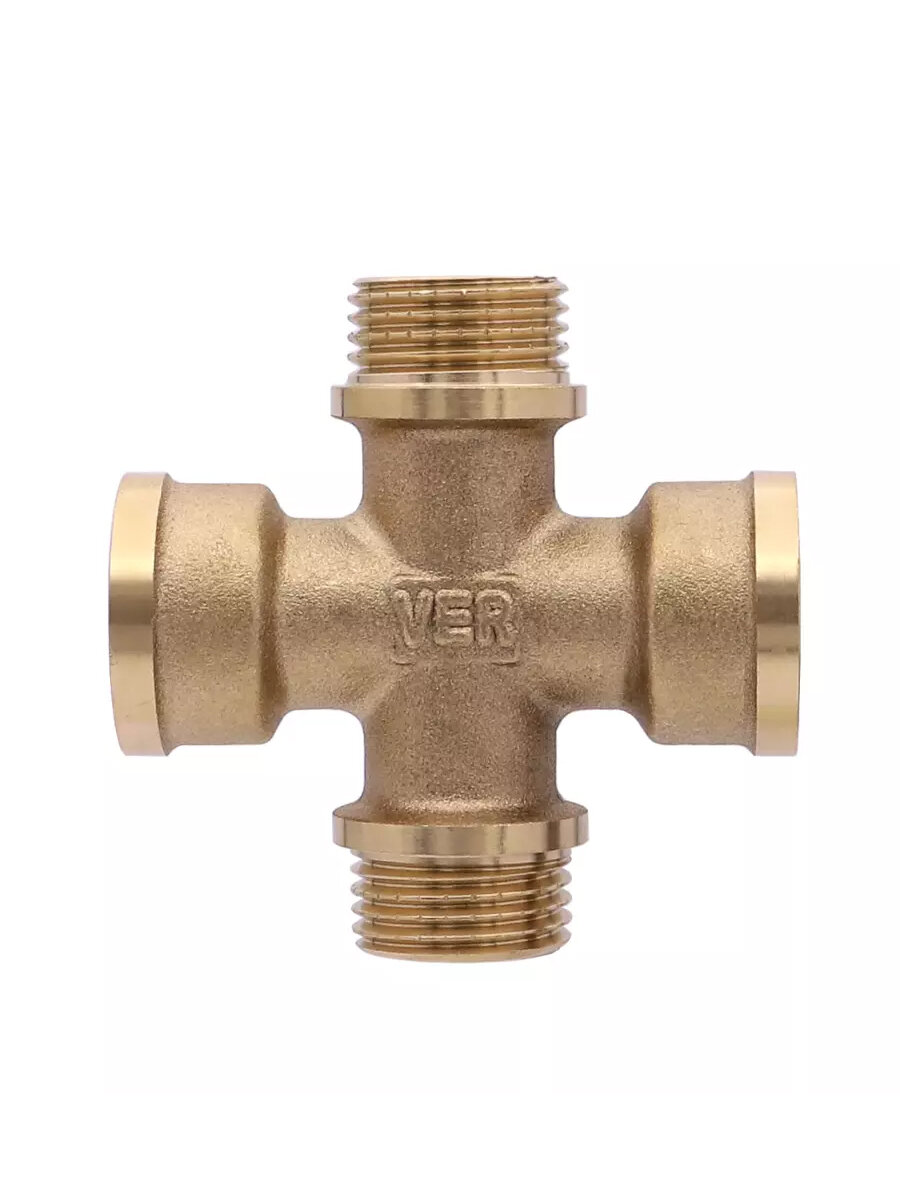 Крестовина Vieir XFM-3, латунь, 1/2", внутренняя и наружная резьба