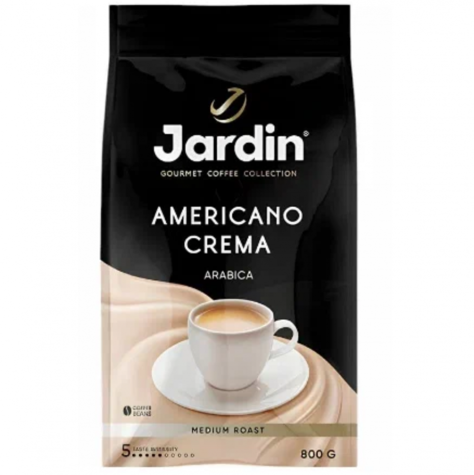 Кофе в зернах Jardin Americano Crema Arabica, 800 гр.
