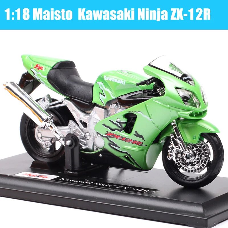 Maisto Kawasaki Ninja ZX-12R, изумрудный, 1/18