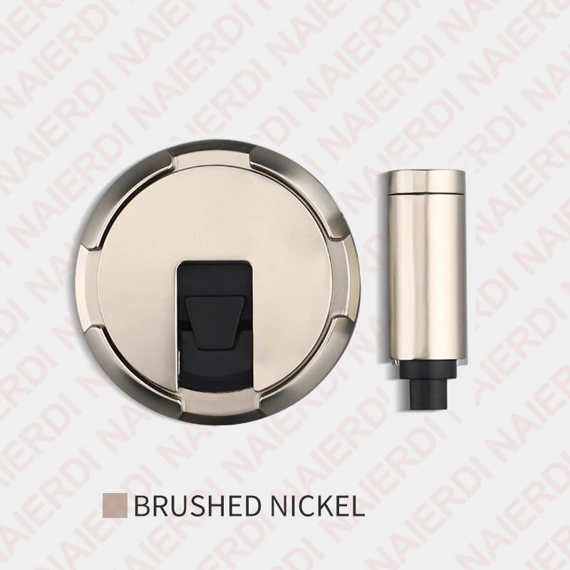 Механический дверной стопор NAIERDI Brushed Nickel