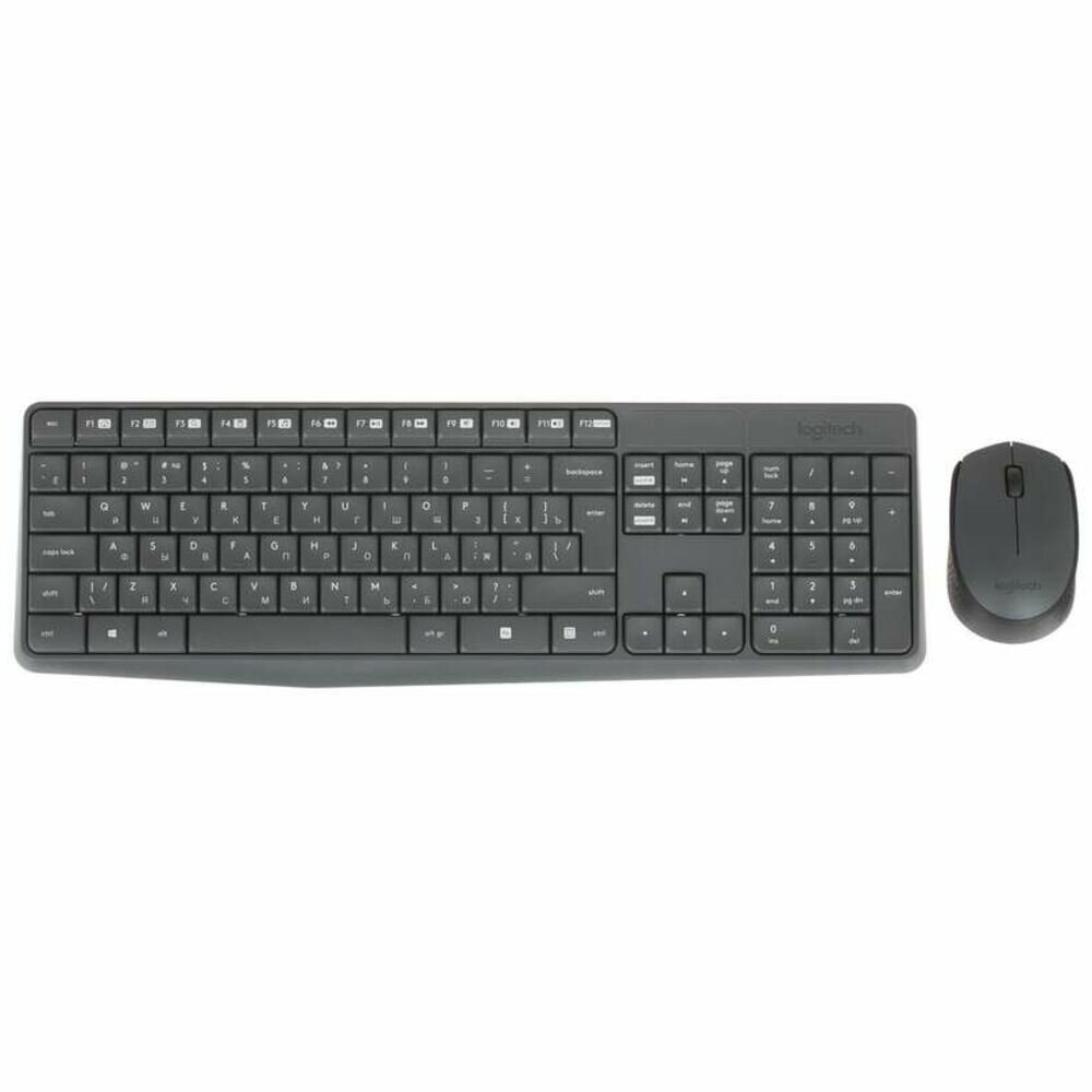 Клавиатура+мышь Logitech Wireless Combo MK235 Black
