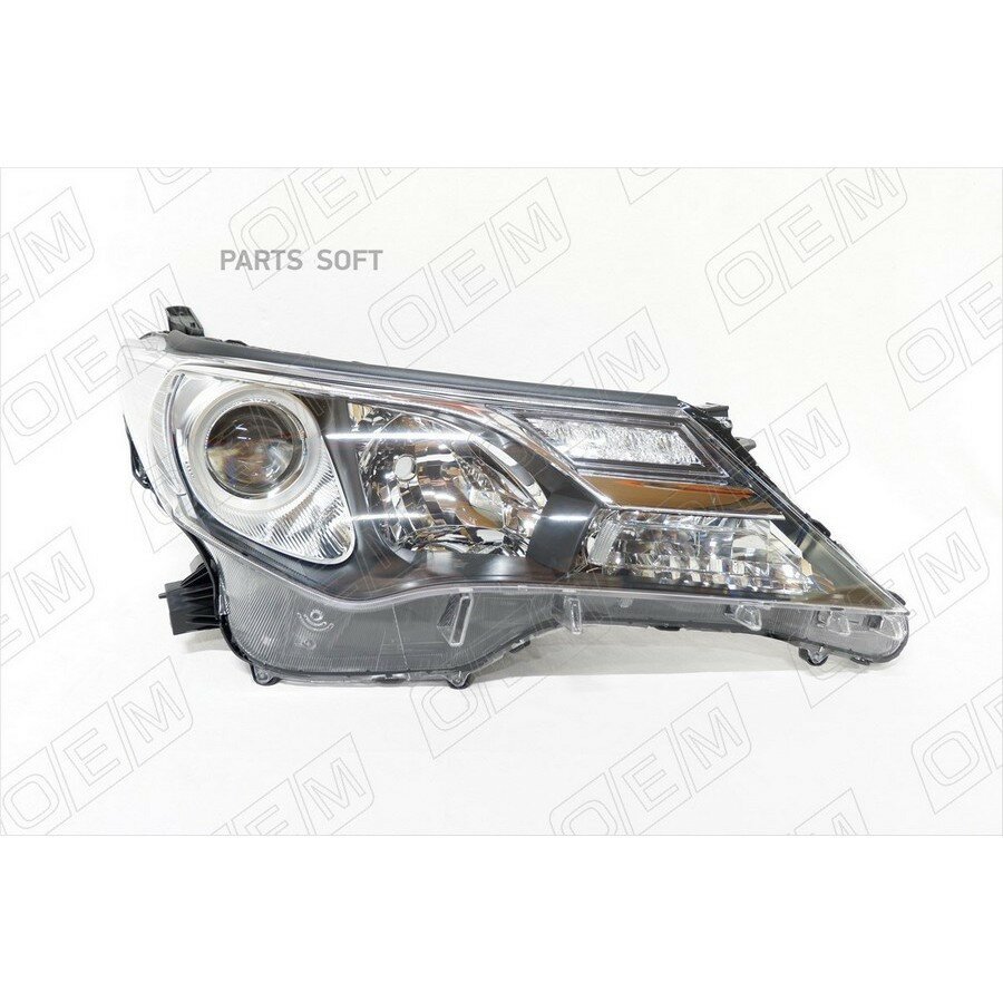 Фара правая Toyota RAV4 4 CA40 2012-2015, галоген, от официального дистрибьютора, OEM, артикул OEM0400FR