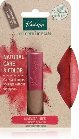 Бальзам для губ Kneipp Natural Care & Color, оттенок natural red, 3,5 г