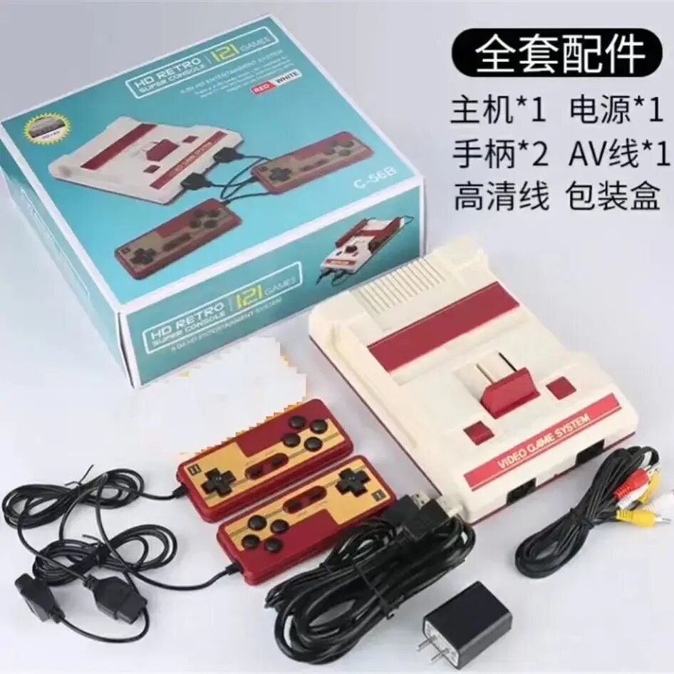 C-56 8-битная игровая консоль с 121 встроенными играми C-56 121 games