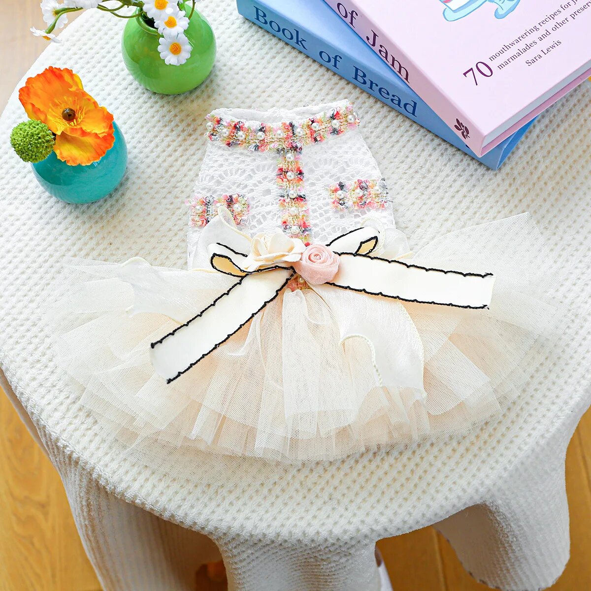 Платье-пачка для собаки из спандекса S(2-3kg)