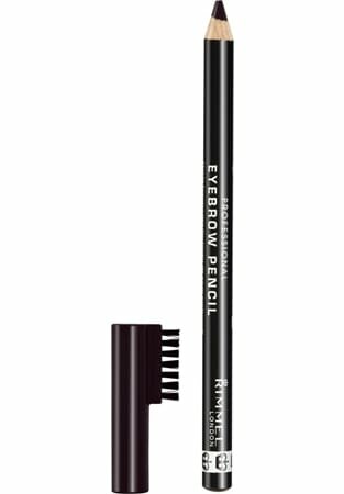 Карандаш для бровей Rimmel Professional, оттенок 004 black brown, 1,4 г
