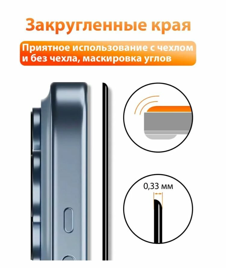 Защитное стекло на Айфон 6 Plus и 6s Plus (iPhone 6 Плюс и 6S Плюс)/ белое