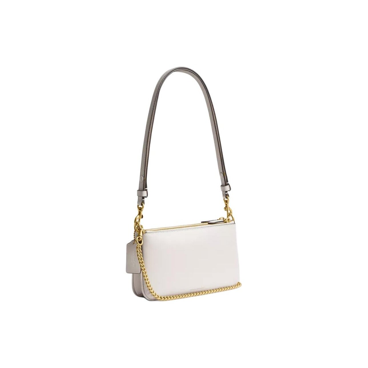 Сумка Coach, фактура матовая, white — фото 1