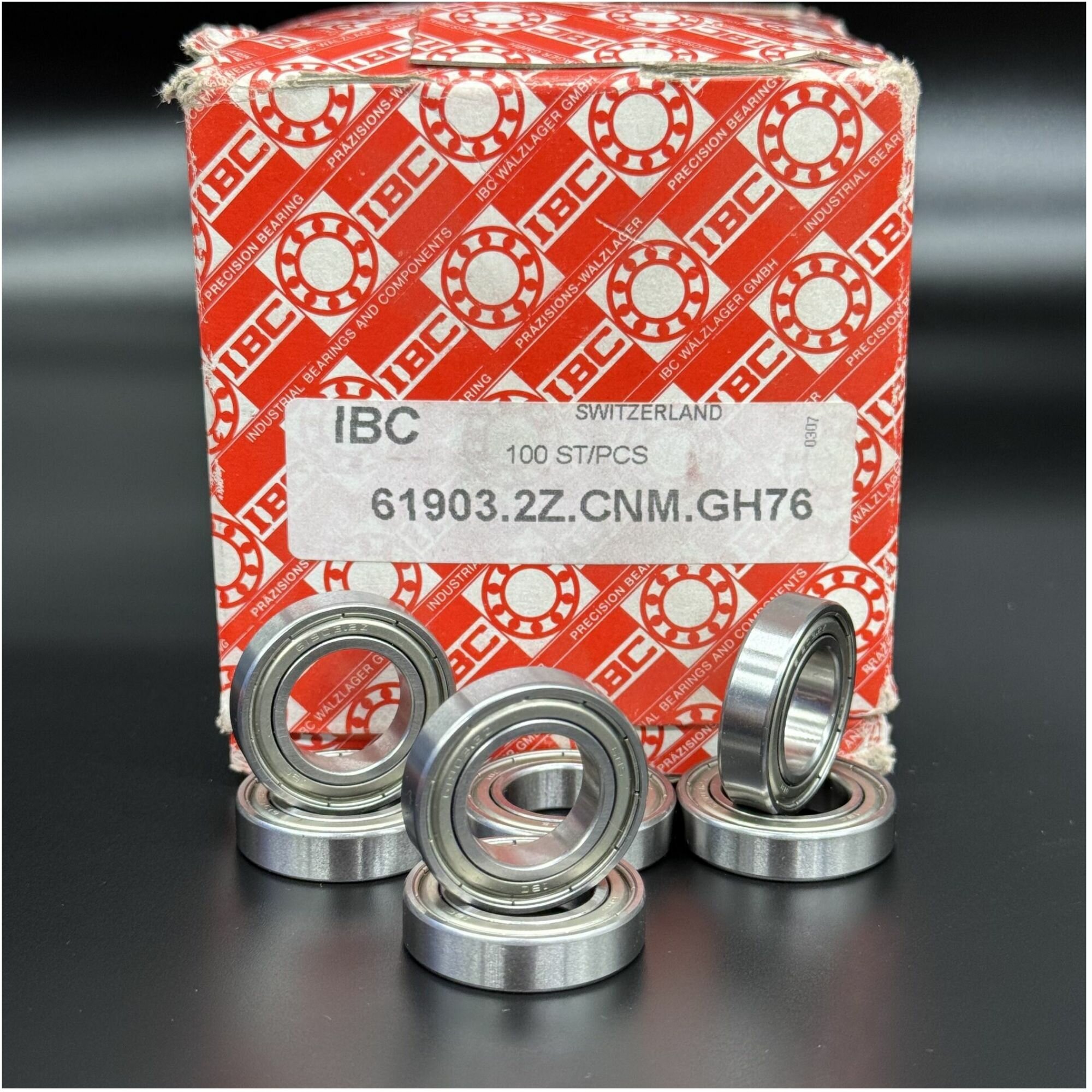 Подшипник шариковый IBC GERMANY 61903.2Z. CNM. GH76 ( 17х30х7 ) аналог гост 1000903