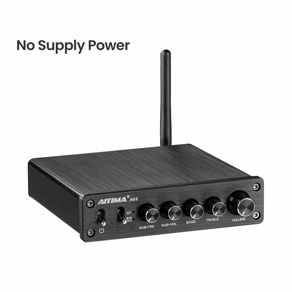 Aiyima TPA3116 A03 Bluetooth усилитель для сабвуфера 2.1 50Втx2+100Вт