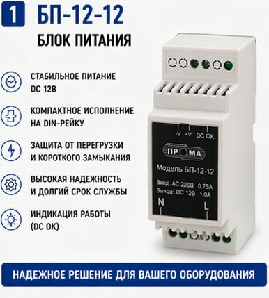 БП-12-12 (блок питания) - прома