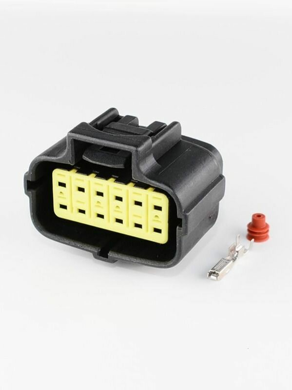 Разъем (колодка, фишка) 12 контактов (12 pin) мама 174661-2 / 184058-1 Denso