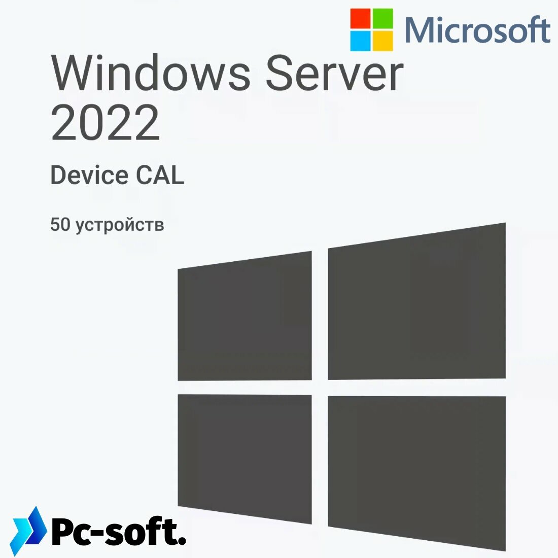 Microsoft Windows Server 2022 RDS 50 Device CAL, набор клиентских лицензий