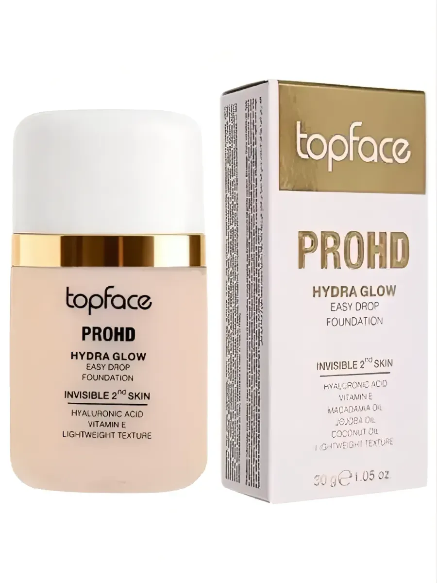 Тональный крем Topface ProHD Hydra Glow Easy Drop Foundation, 001