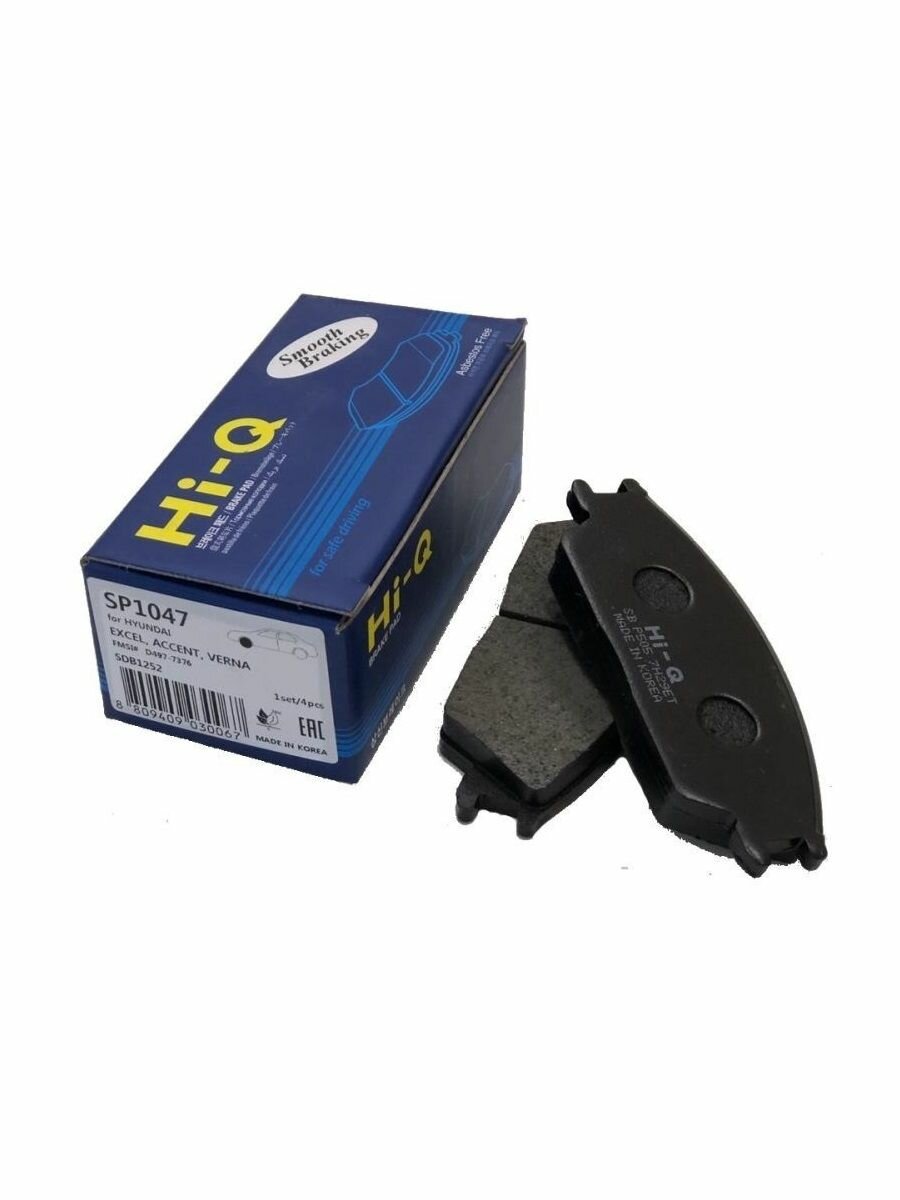 Тормозные колодки дисковые передние для Hyundai Accent / Хендай Акцент, Sangsin Brake SP1047SD