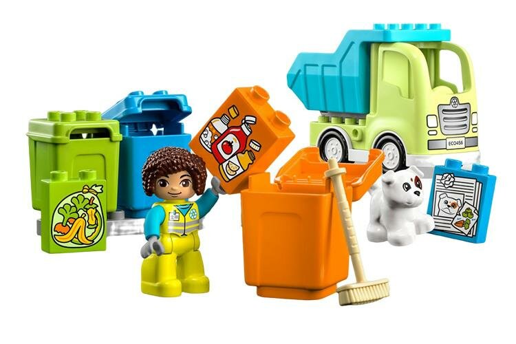 Конструктор LEGO Набор Мусоровоз для переработки 10987, 15 деталей