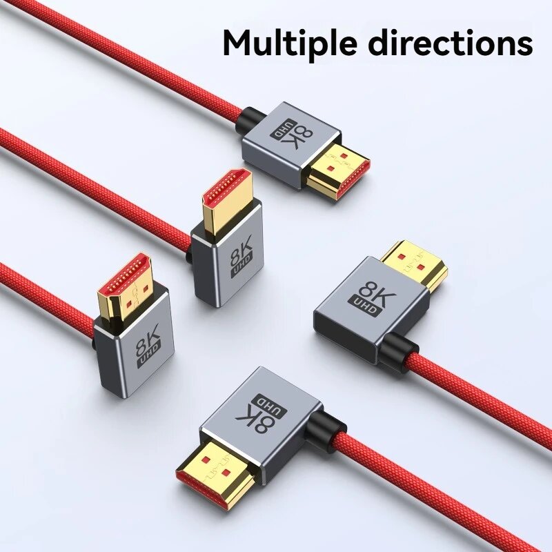 HDMI 2.1 кабель 3м, Right bend — фото 1