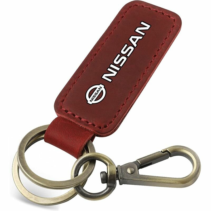 Брелок для ключей из натуральной кожи для автомобиля Nissan
