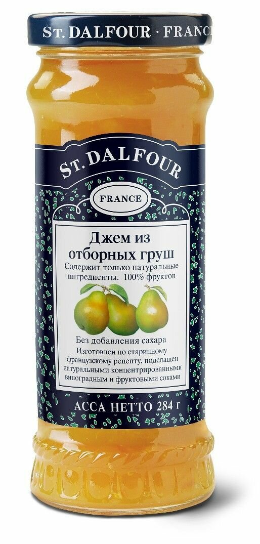 Джем St.Dalfour Отборная Груша 100% фруктов без сахара 284г